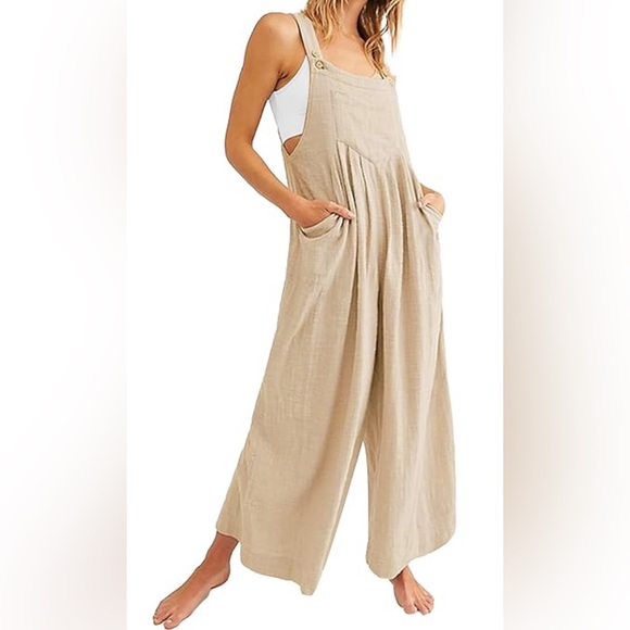 Pants & Jumpsuits | Womens Casual Jumpsuits Flowy Overalls With Pockets ...